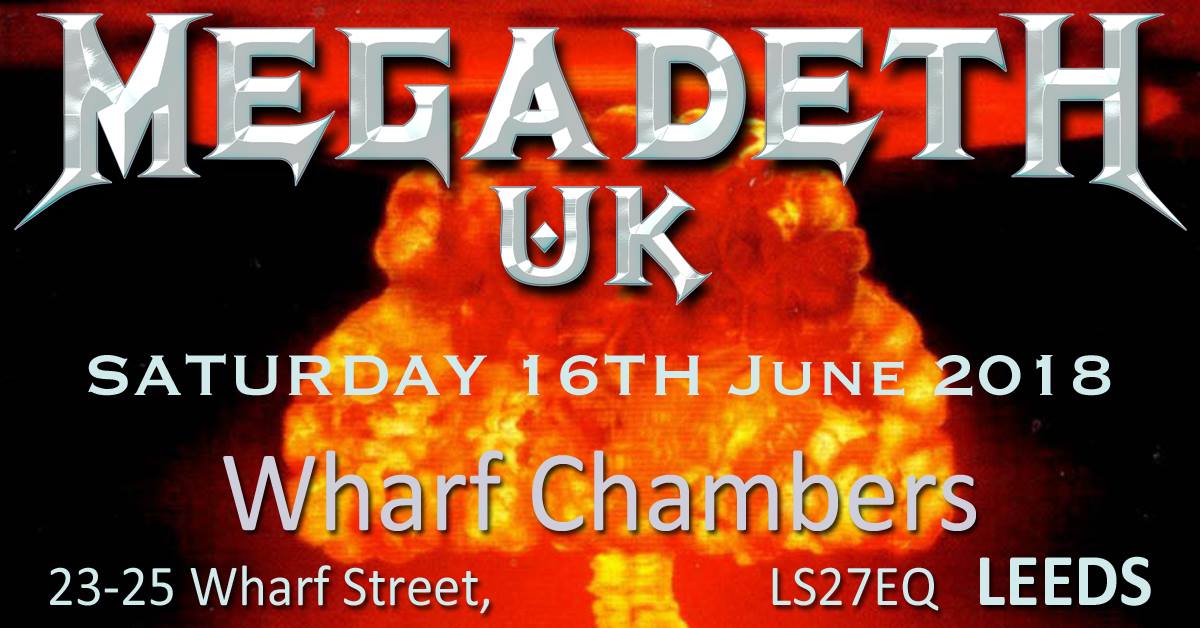 16th June Venue Change with Megadeth UK – Hamerex